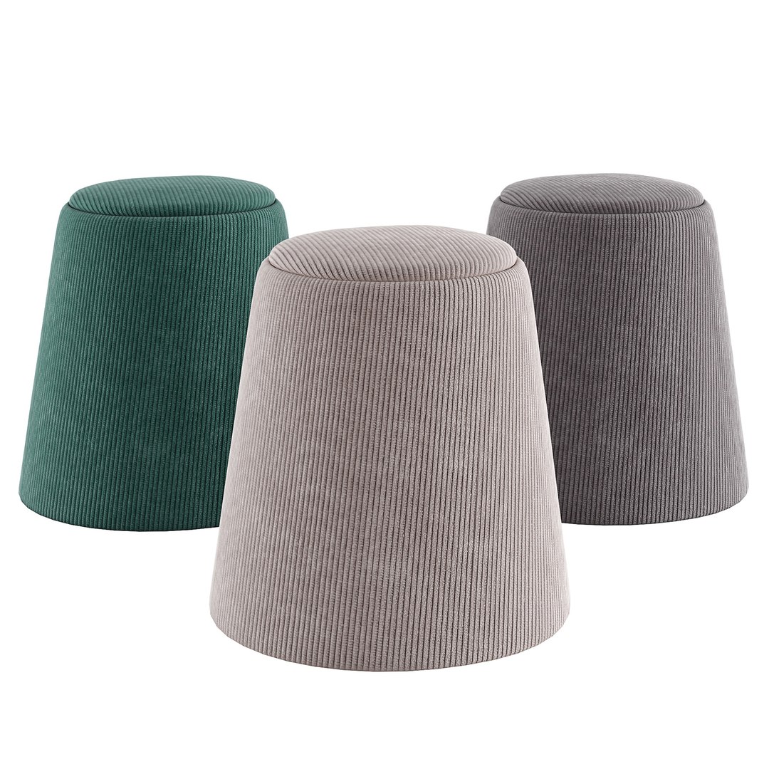 Round pouffe 3D model - TurboSquid 2071050