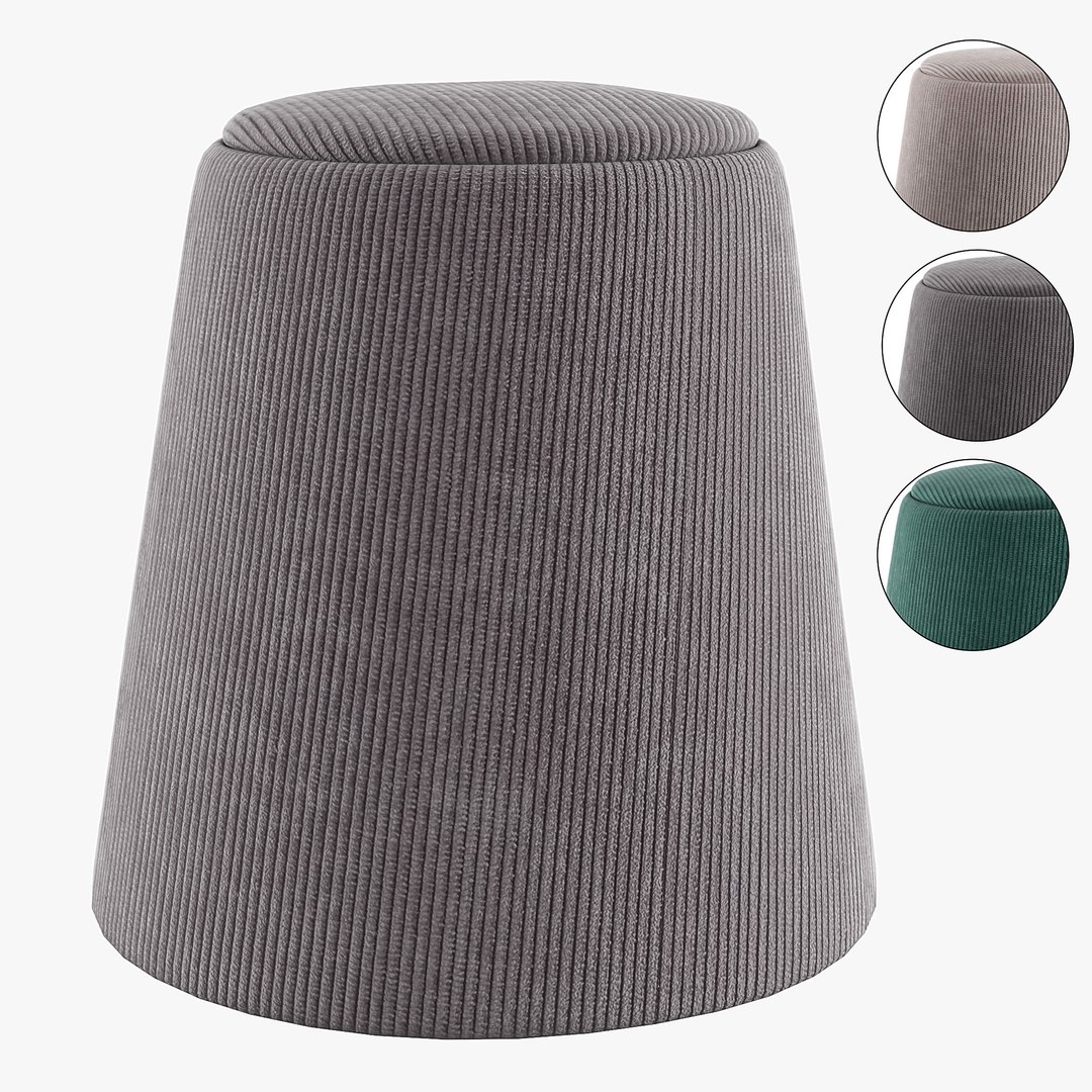 Round pouffe 3D model - TurboSquid 2071050