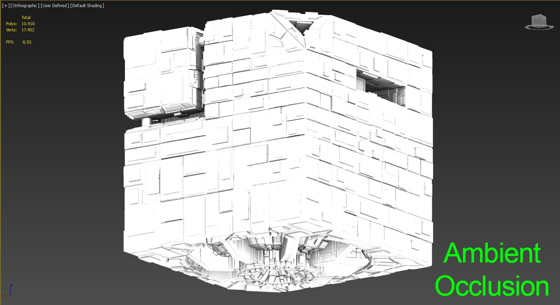 Borg Cube Space Station Ship Box Lowpoly 3D Model - TurboSquid 1716928