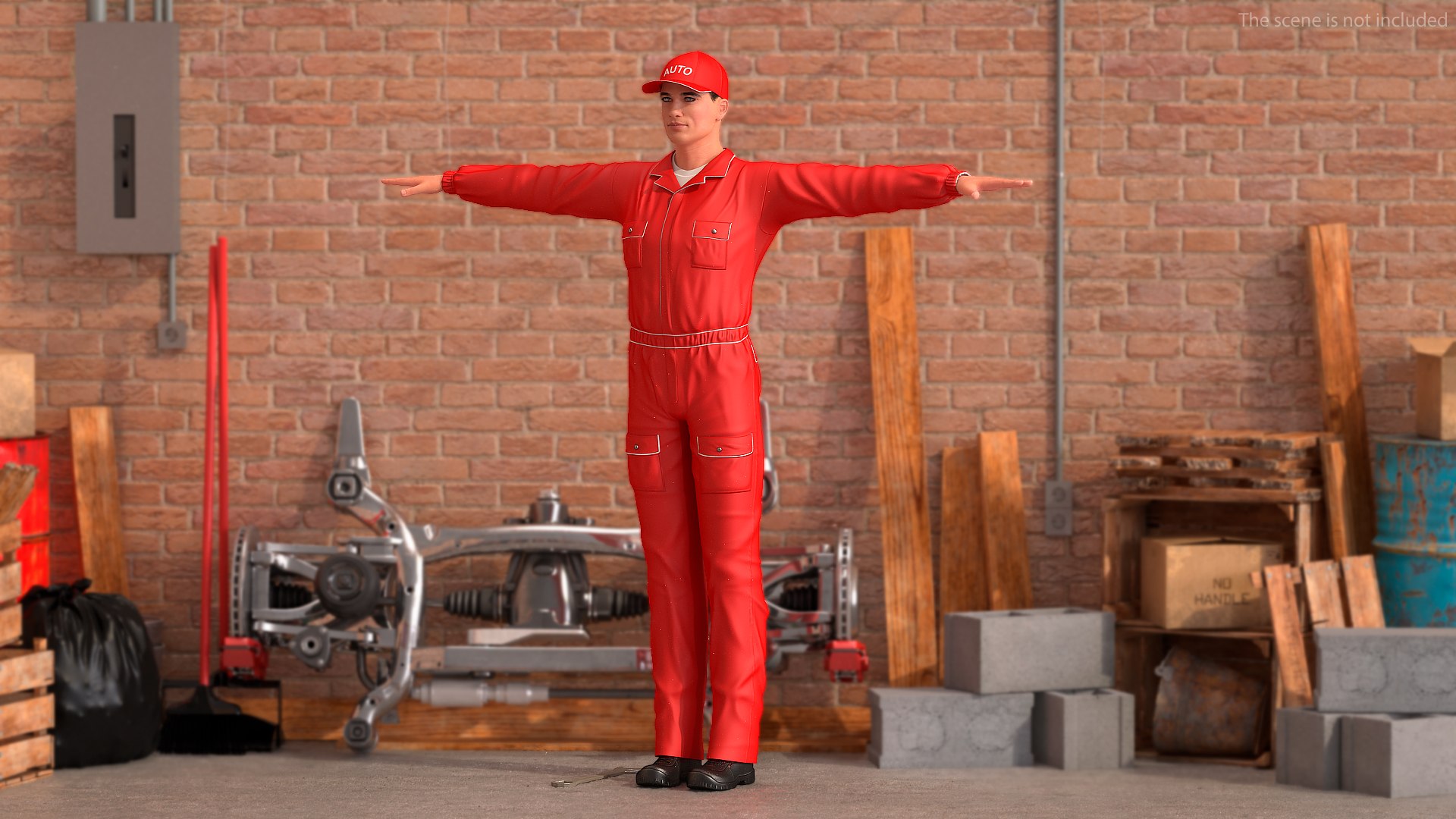 Auto Mechanic Clothes Model - TurboSquid 1603266