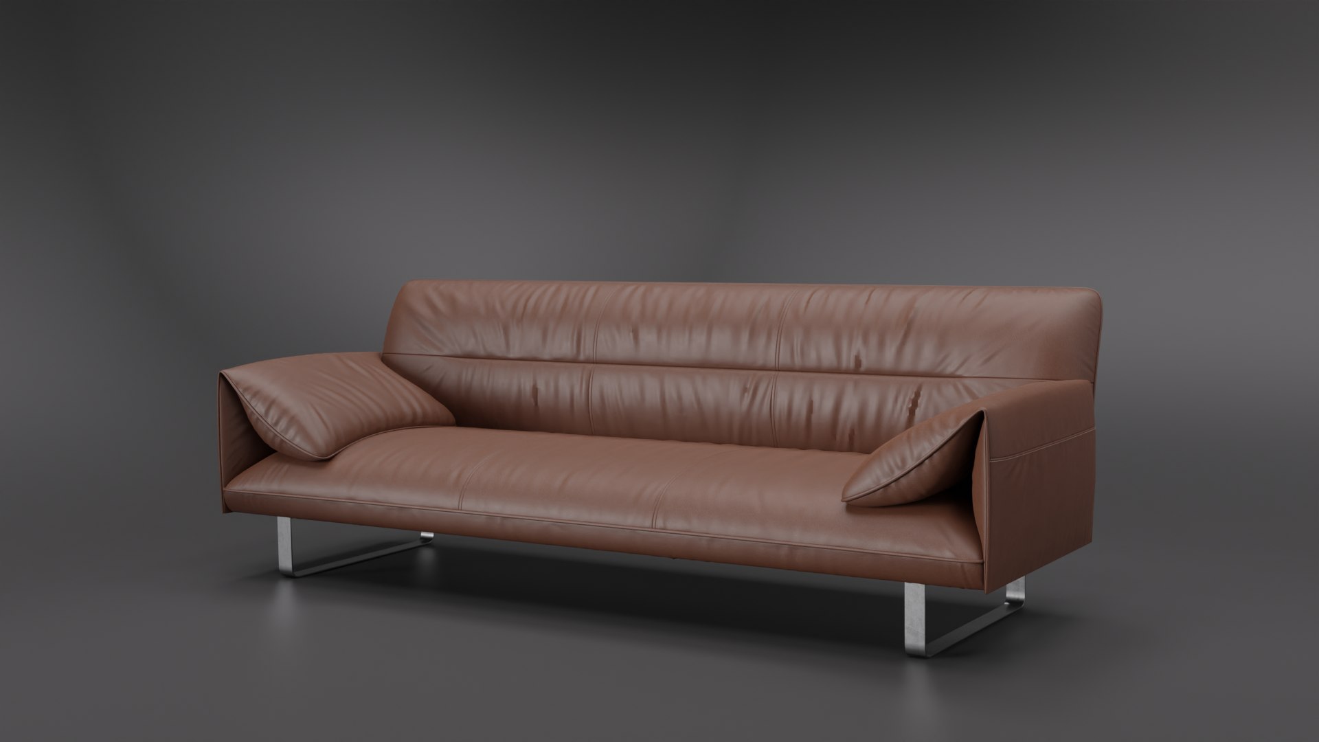 3D model Leather Sofa - TurboSquid 2096488