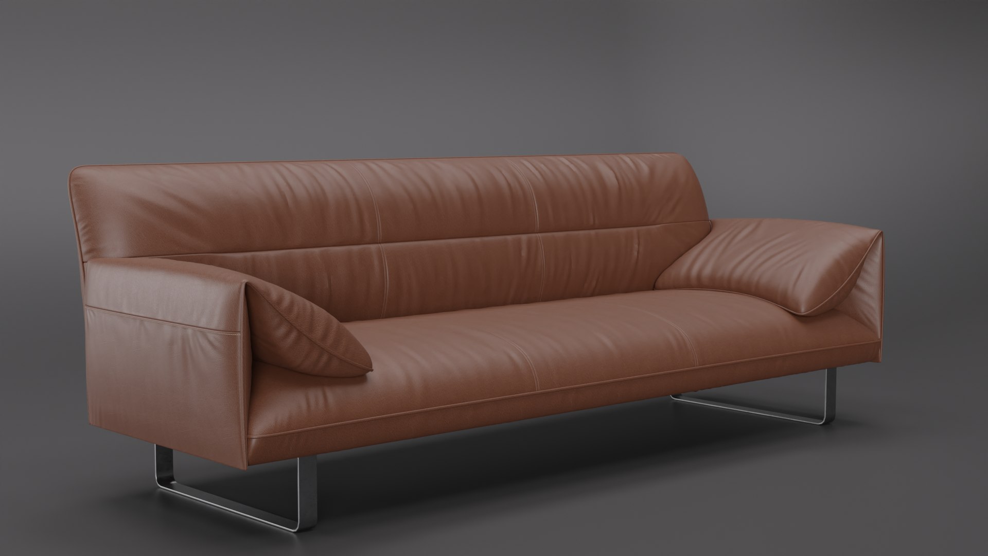 3D model Leather Sofa - TurboSquid 2096488