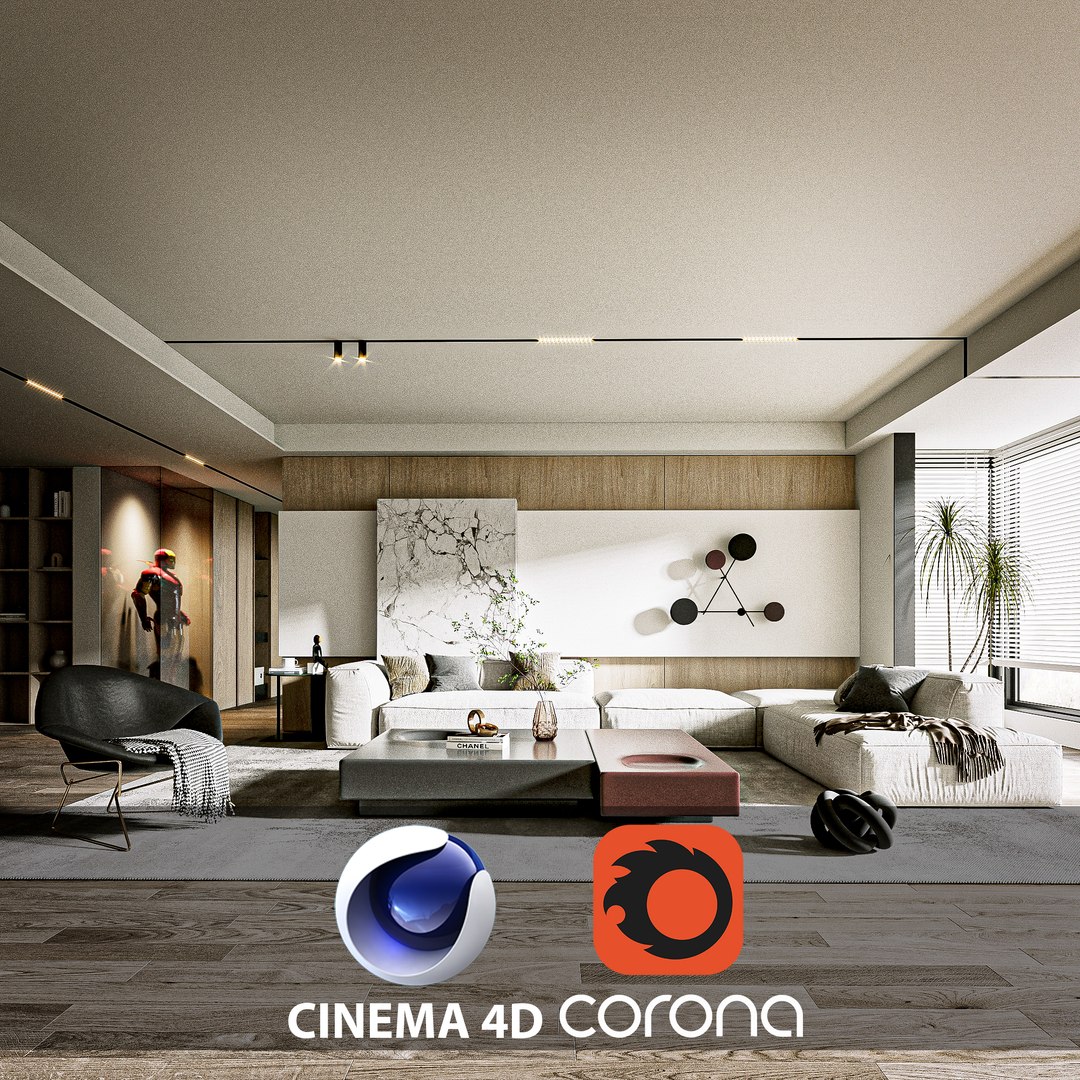 Best Living Room Design 09 For Cinema4D 3D Model - TurboSquid 1980560