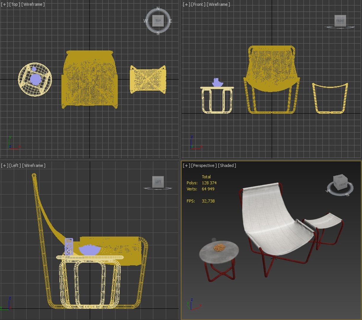 3D Model Sling Set Red - TurboSquid 1919247