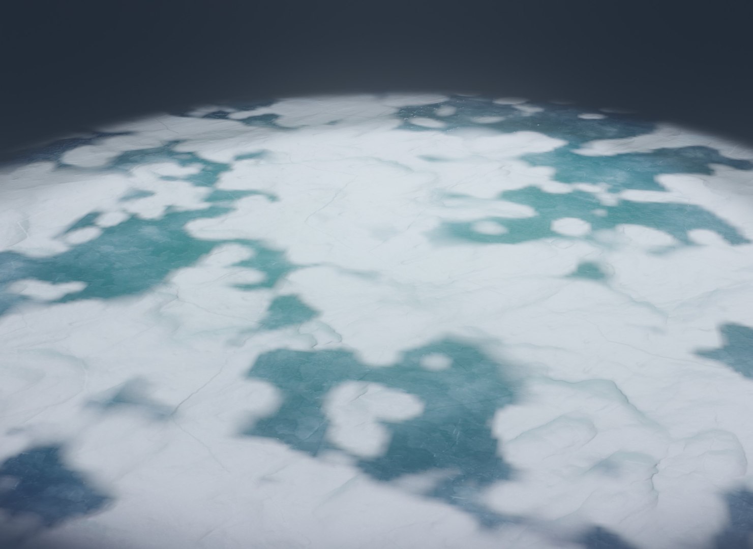 3D Cartoon Icy Terrain Model - TurboSquid 1805555