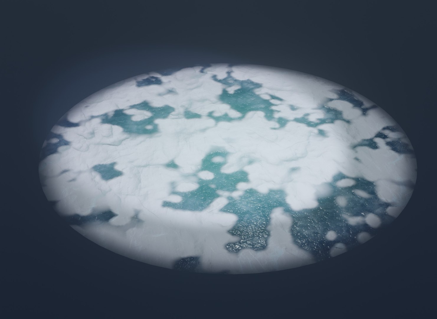3D Cartoon Icy Terrain Model - TurboSquid 1805555