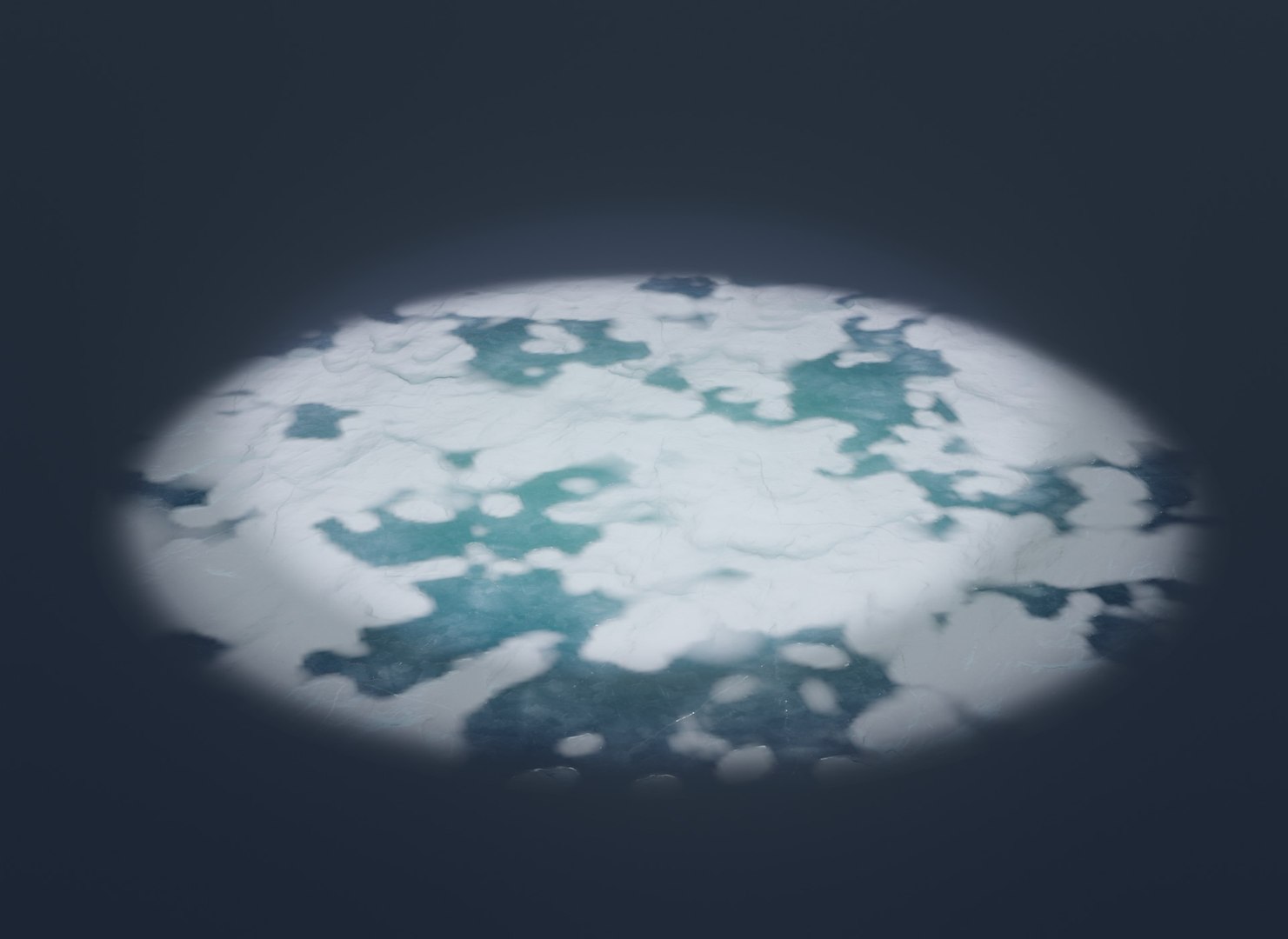 3D Cartoon Icy Terrain Model - TurboSquid 1805555