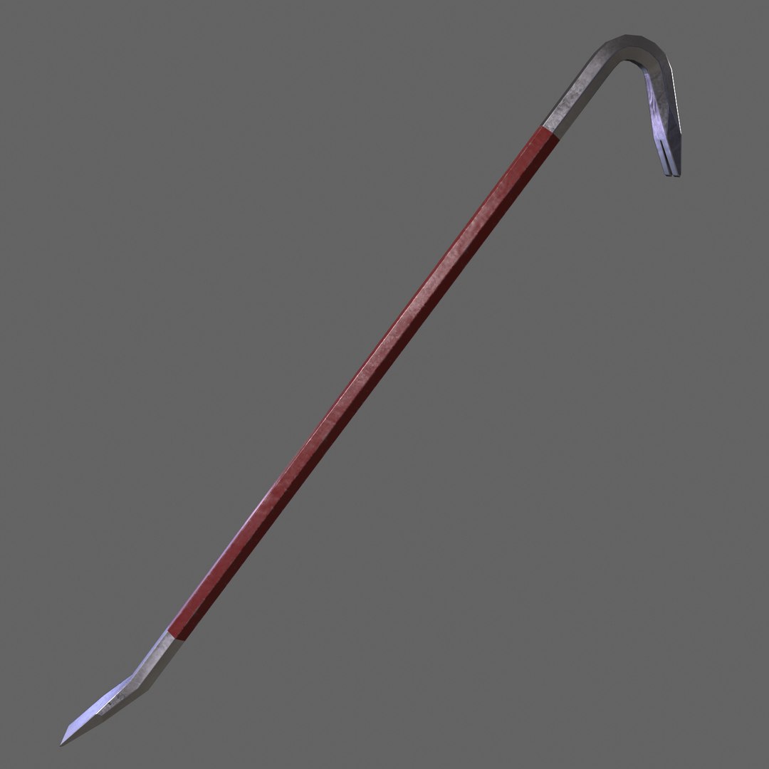 PBR Crowbar V1Red 3D - TurboSquid 2040220