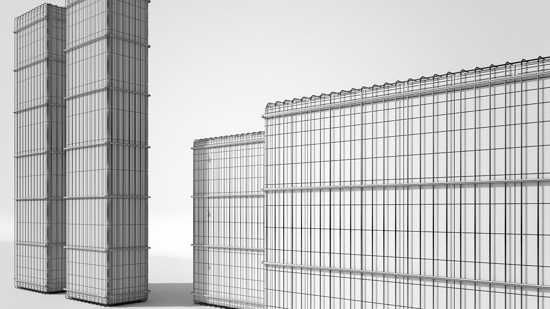 3D Gabion Elements Architecture - TurboSquid 1380062