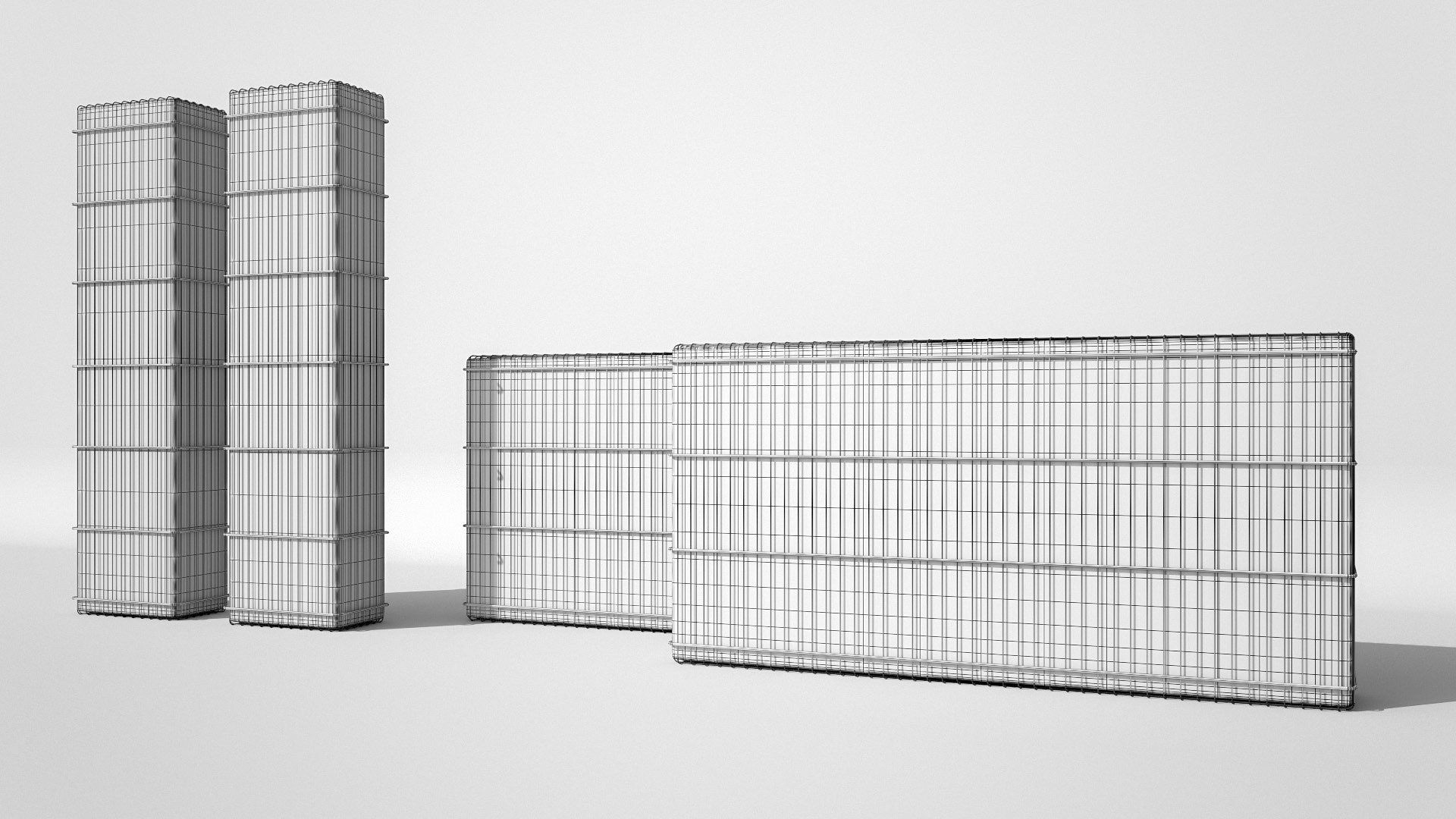 3D Gabion Elements Architecture - TurboSquid 1380062