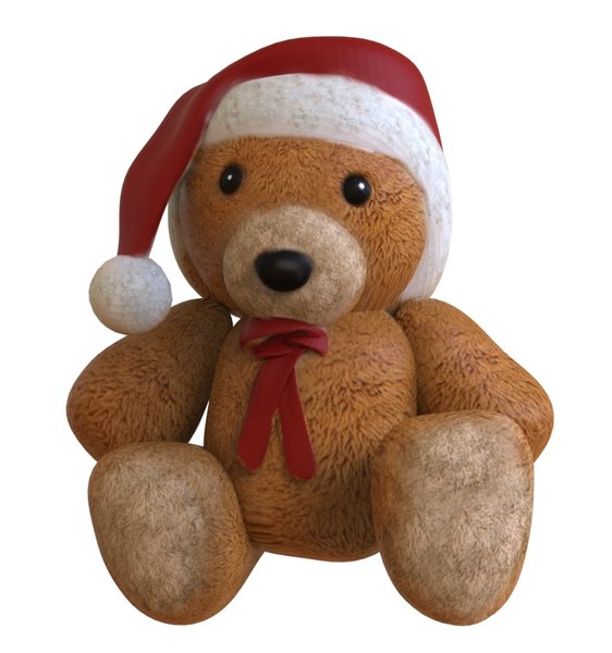 modelo 3d Christmas Teddy Bear - TurboSquid 1992619