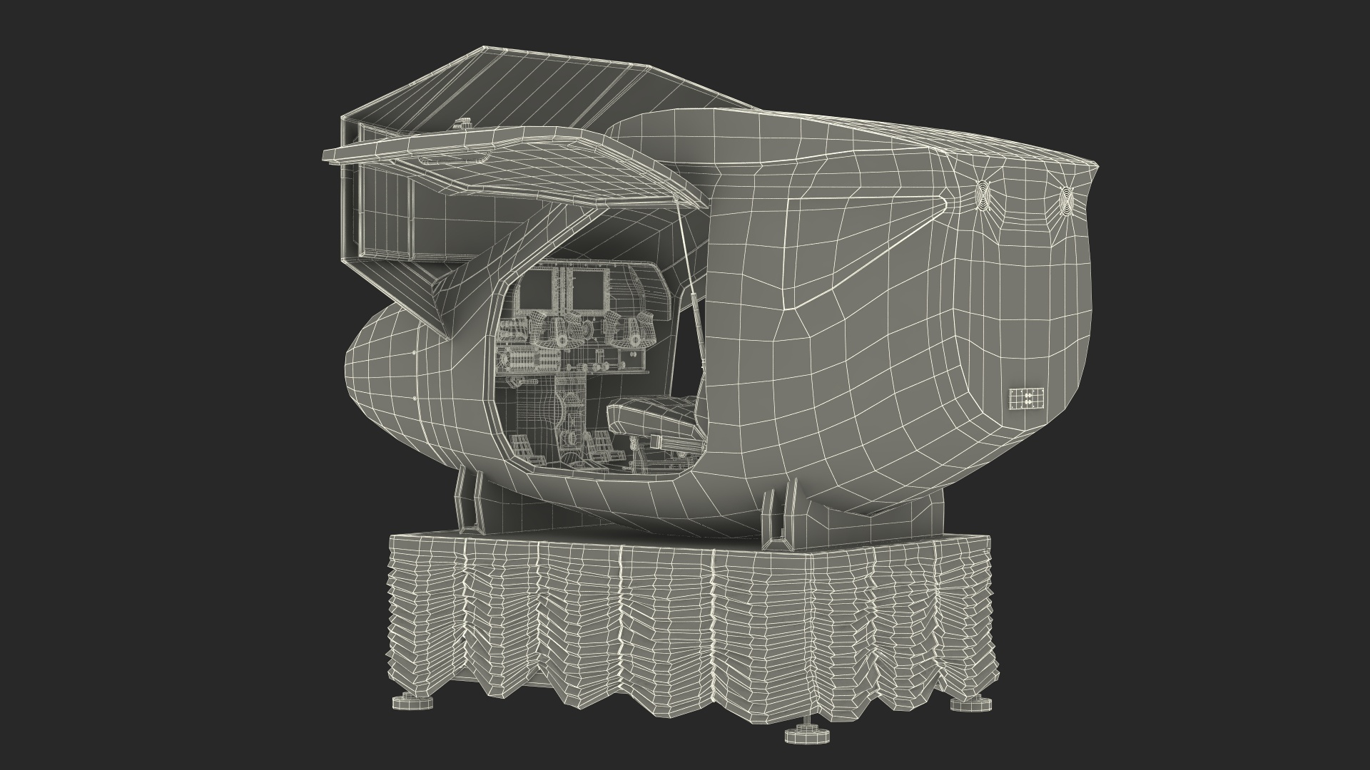3D Flight Simulator Sennheiser BOT SC07 Rigged - TurboSquid 2174759