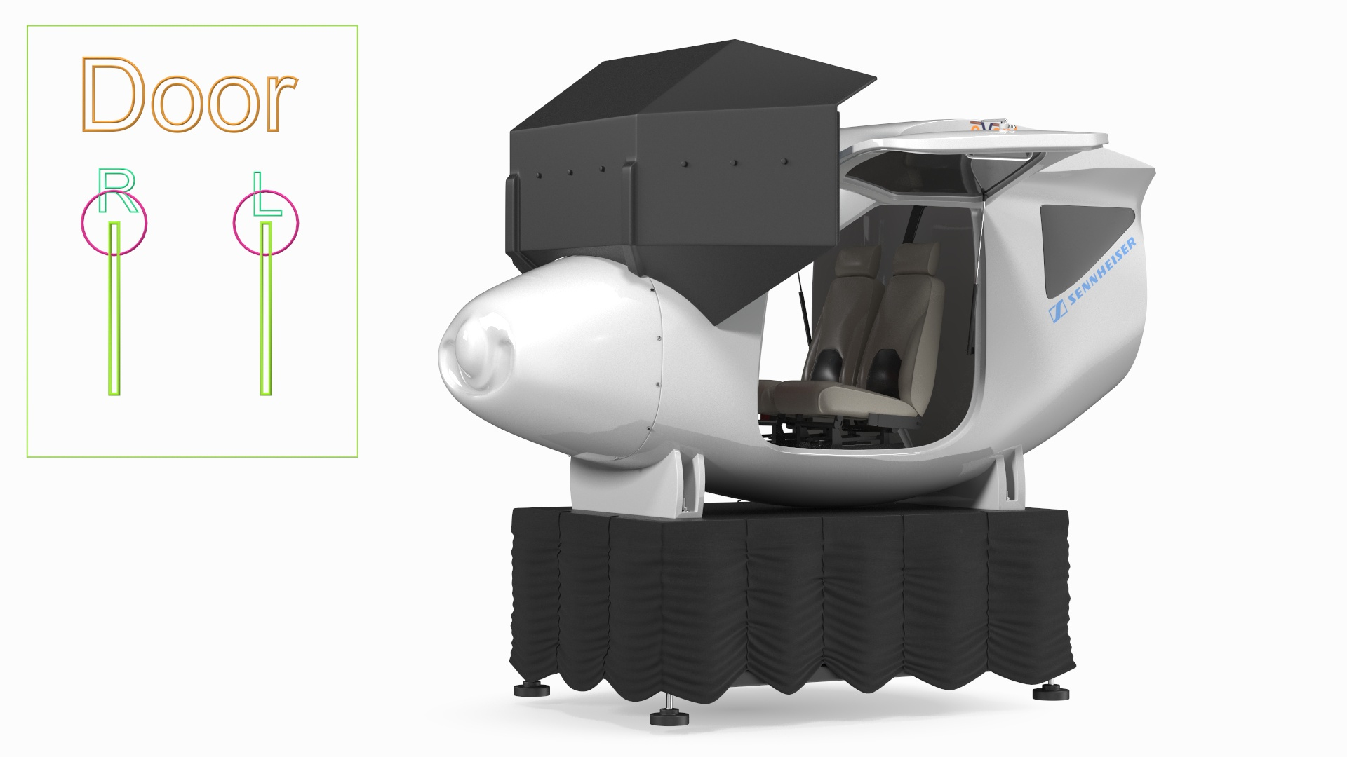 3D Flight Simulator Sennheiser BOT SC07 Rigged - TurboSquid 2174759