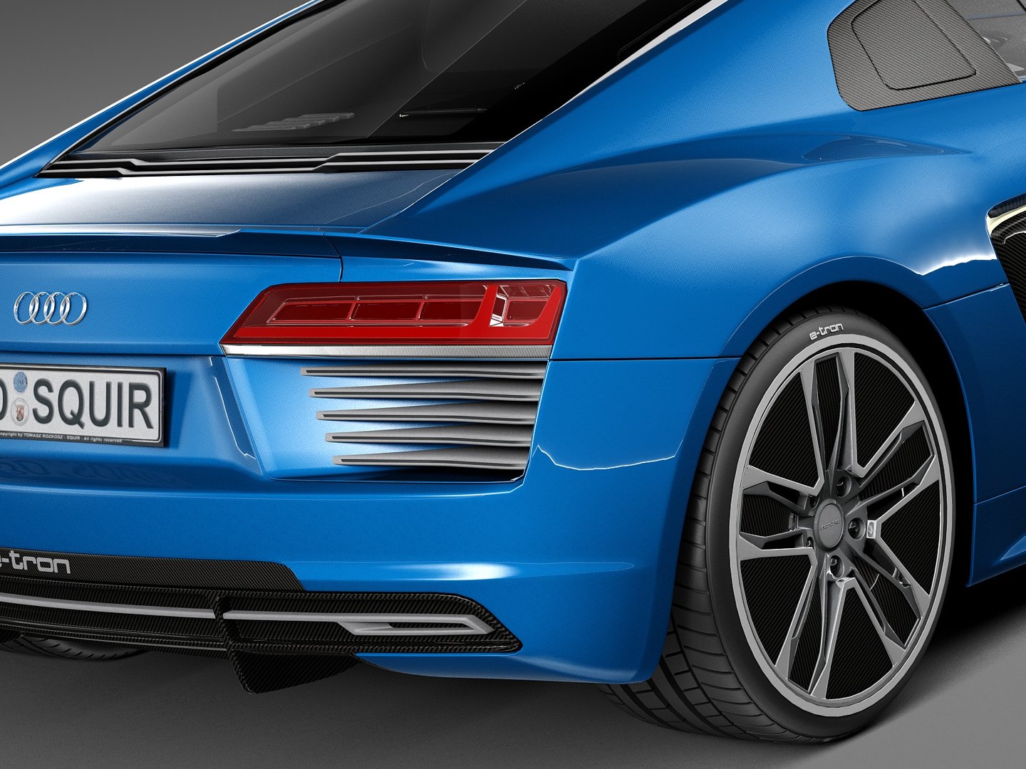 3d 2016 Audi R8 Model