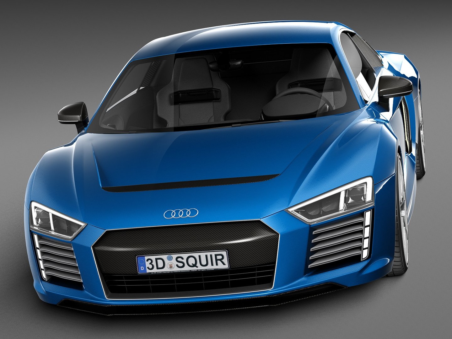 3d 2016 Audi R8 Model