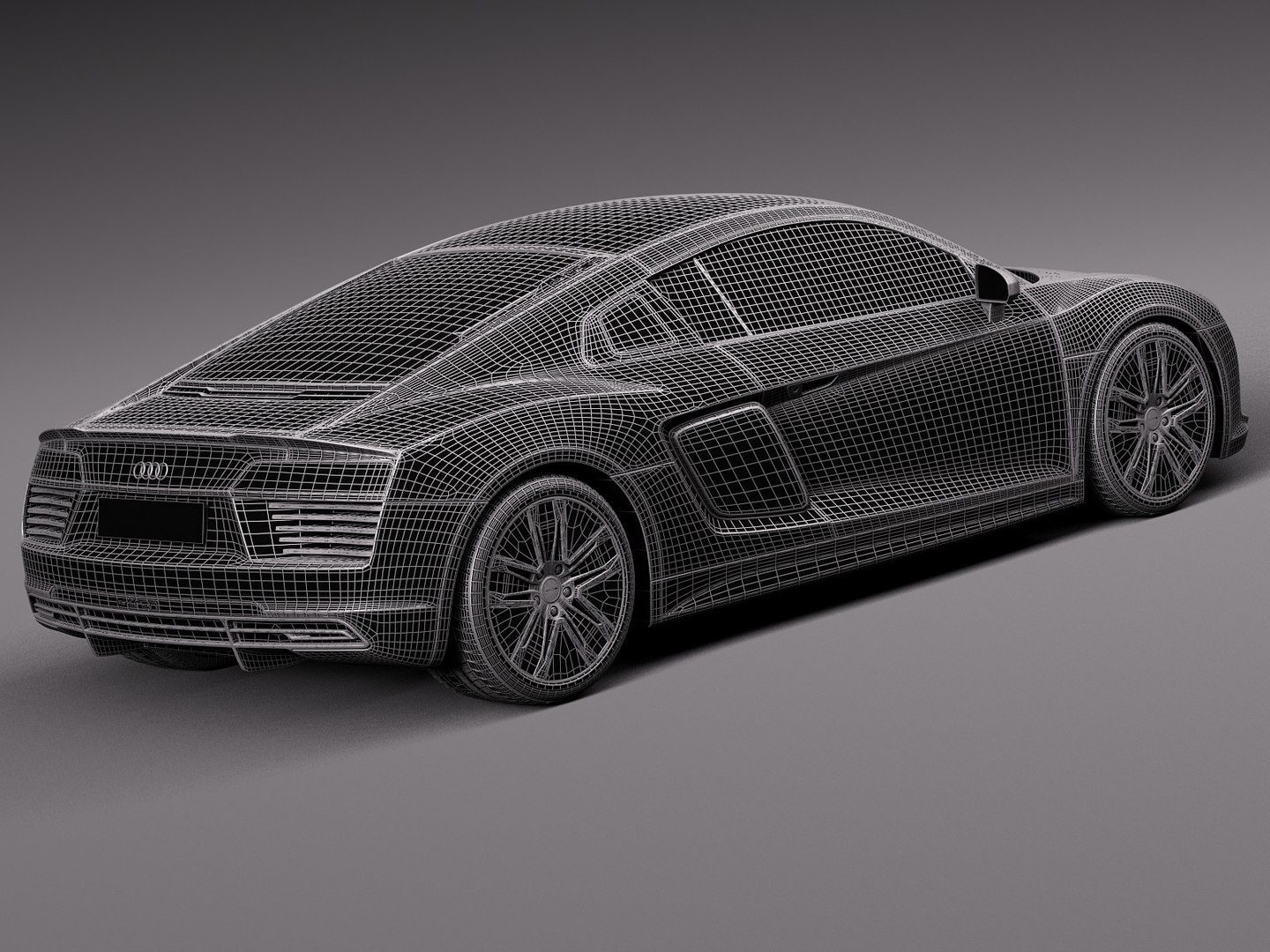 3d 2016 Audi R8 Model