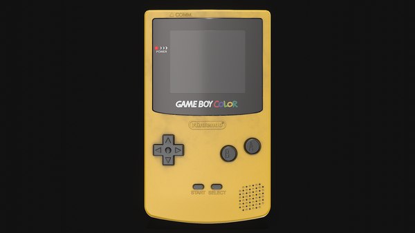 modelo 3d Nintendo Game Boy Color - Amarillo - TurboSquid 2167375