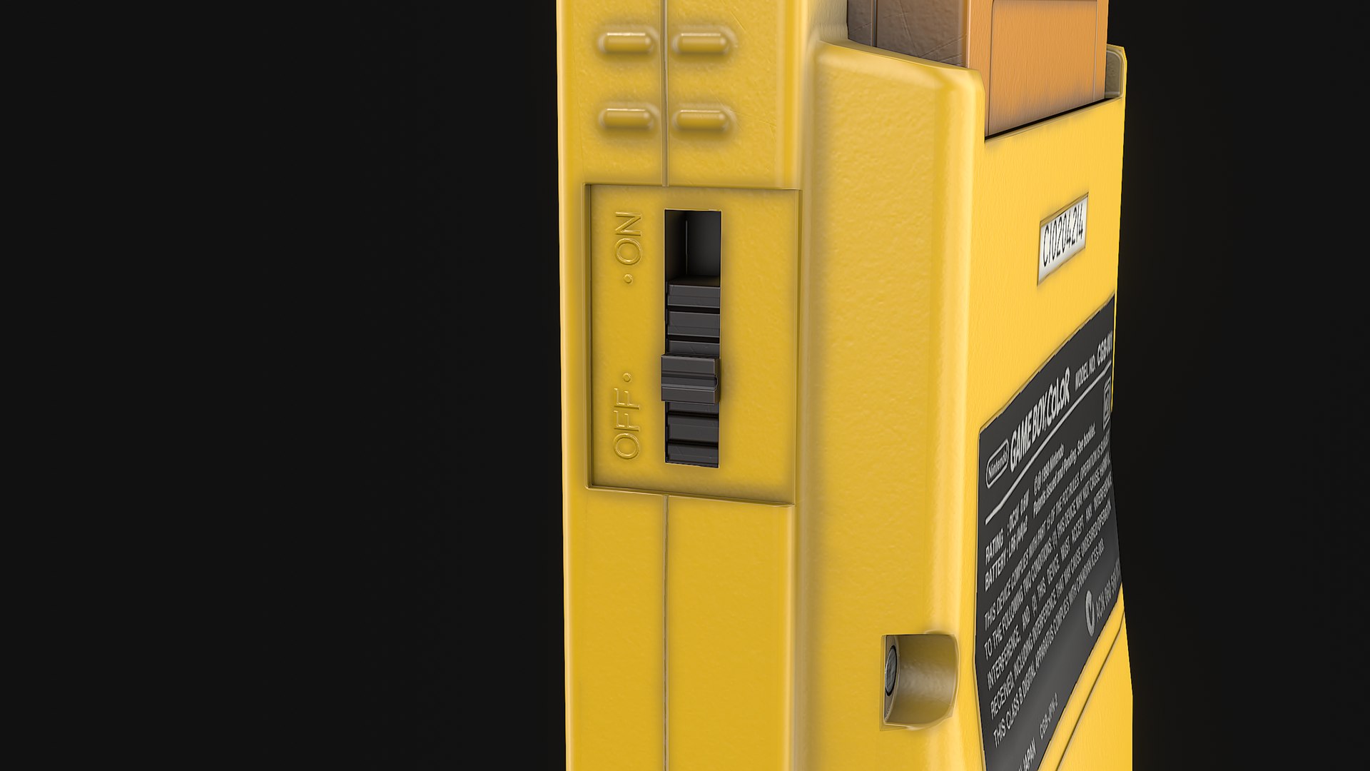 Nintendo Game Boy Color - Yellow 3D model - TurboSquid 2167375