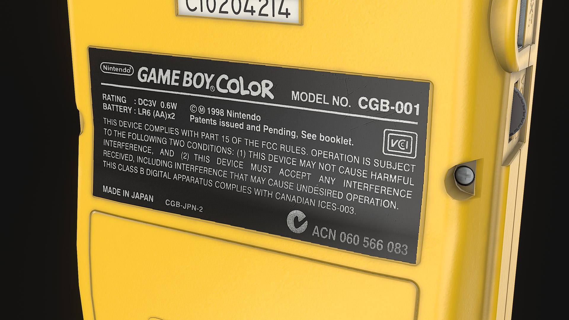 Nintendo Game Boy Color - Yellow 3D model - TurboSquid 2167375
