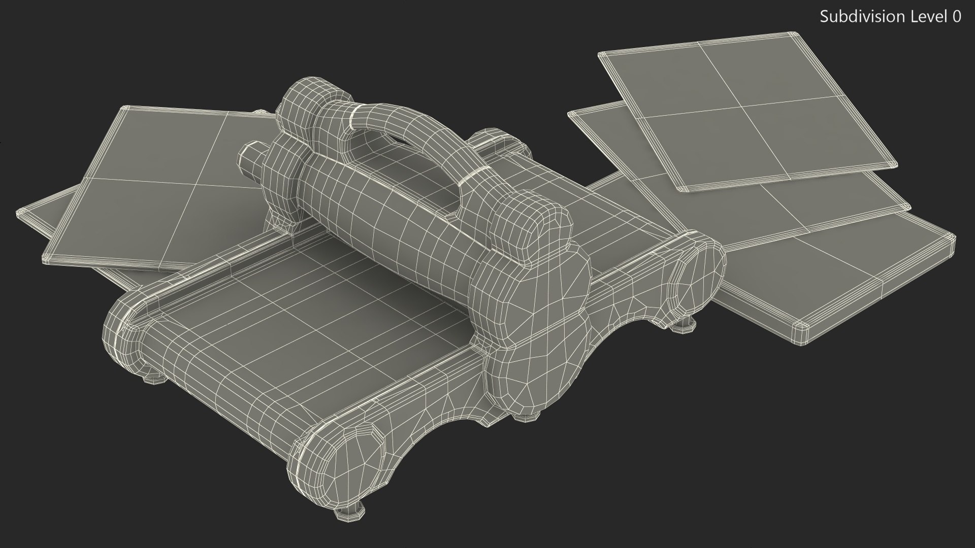 3D Cutting Machine With Materials Black - TurboSquid 2060339