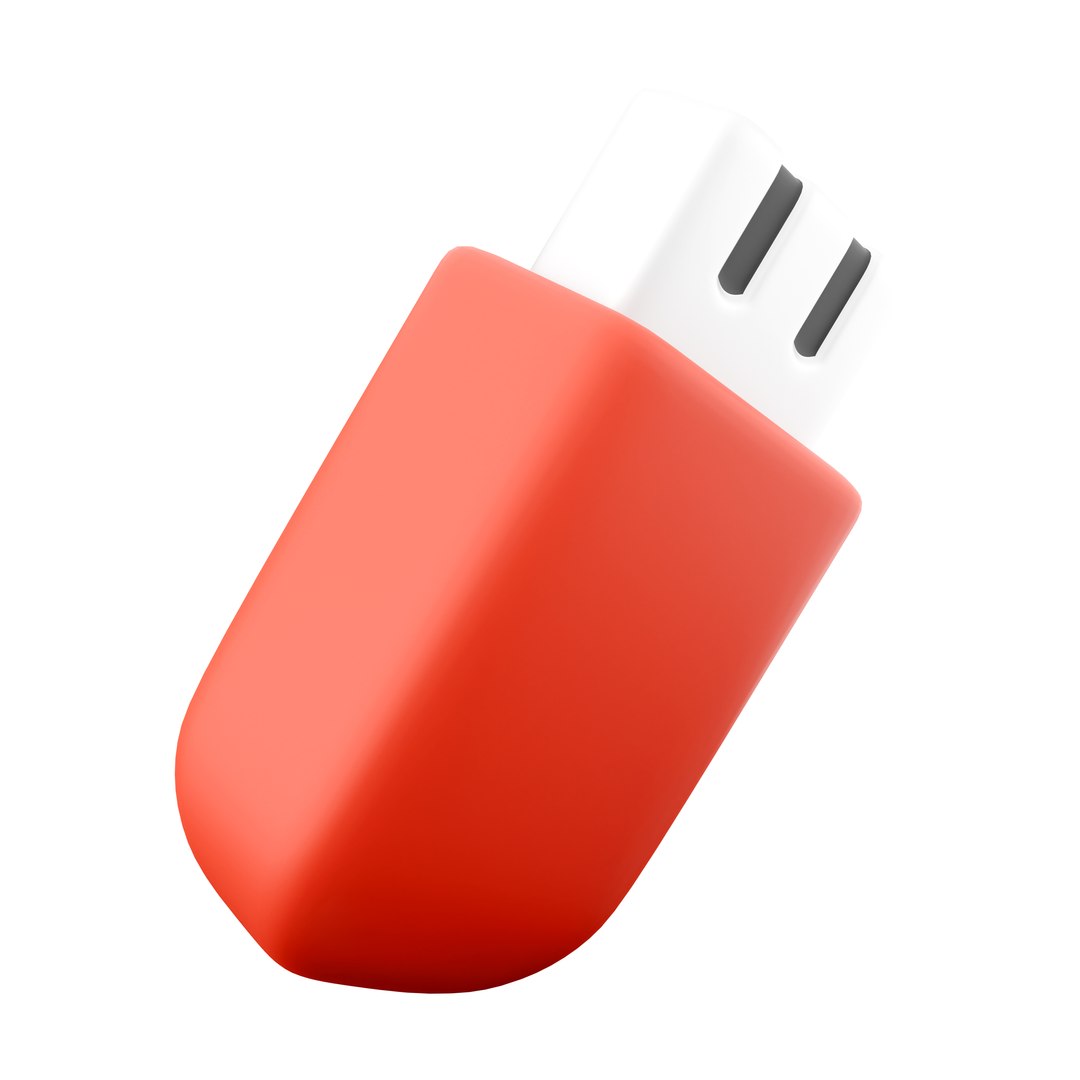 3D USB Flash Drive Cartoon Icon - TurboSquid 2074199