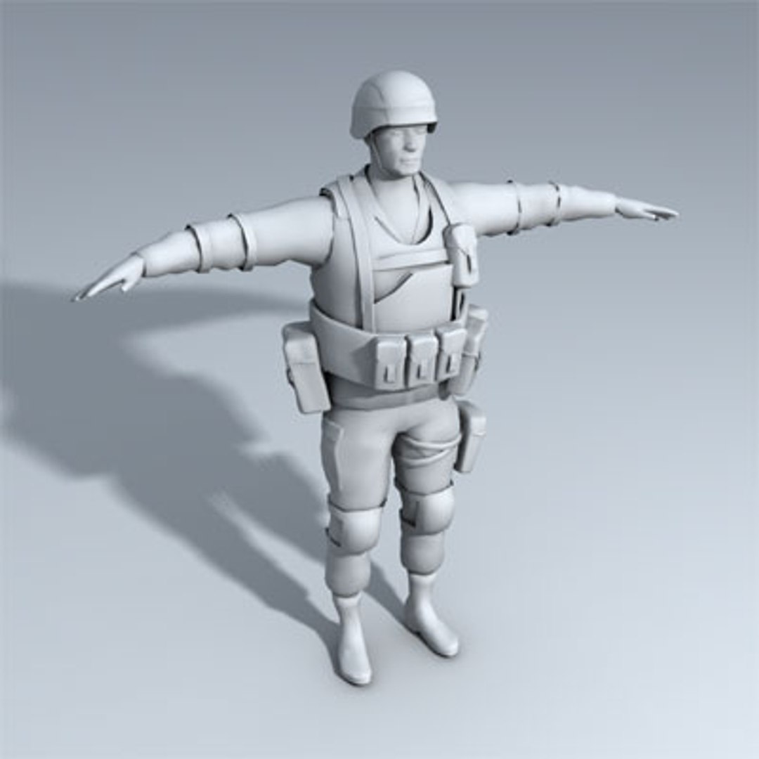 Ranger Soldier Trooper 3d Model