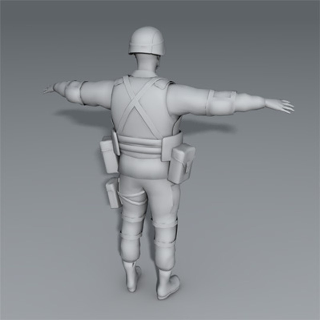 Ranger Soldier Trooper 3d Model