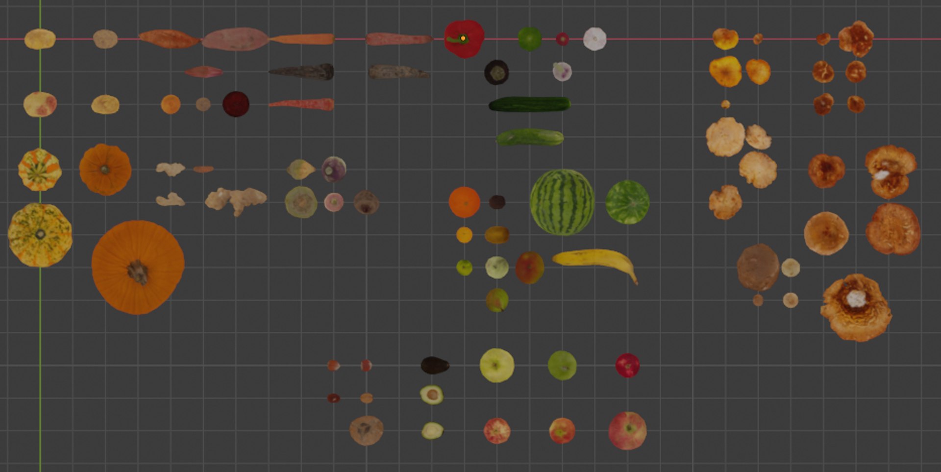 Mega Vegetables Mobile Model - TurboSquid 2395740