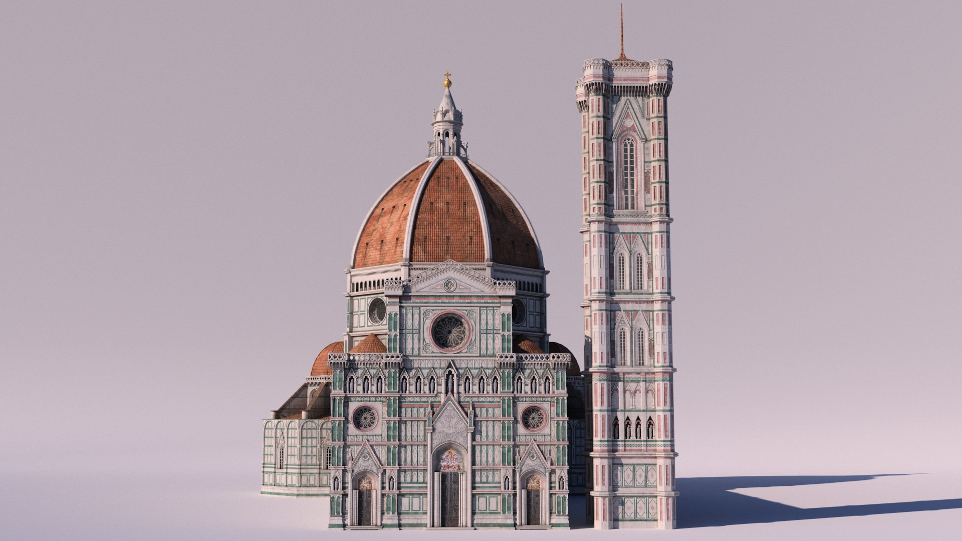Cathedral Santa Maria Del Fiore The Duomo Model - TurboSquid 2153584