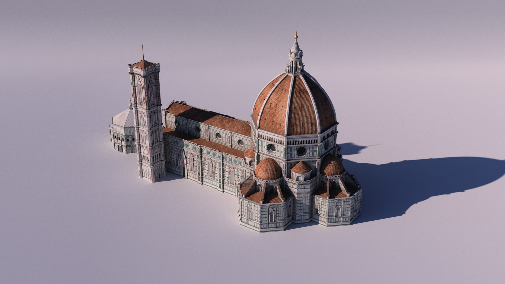 Cathedral Santa Maria Del Fiore The Duomo Model - TurboSquid 2153584