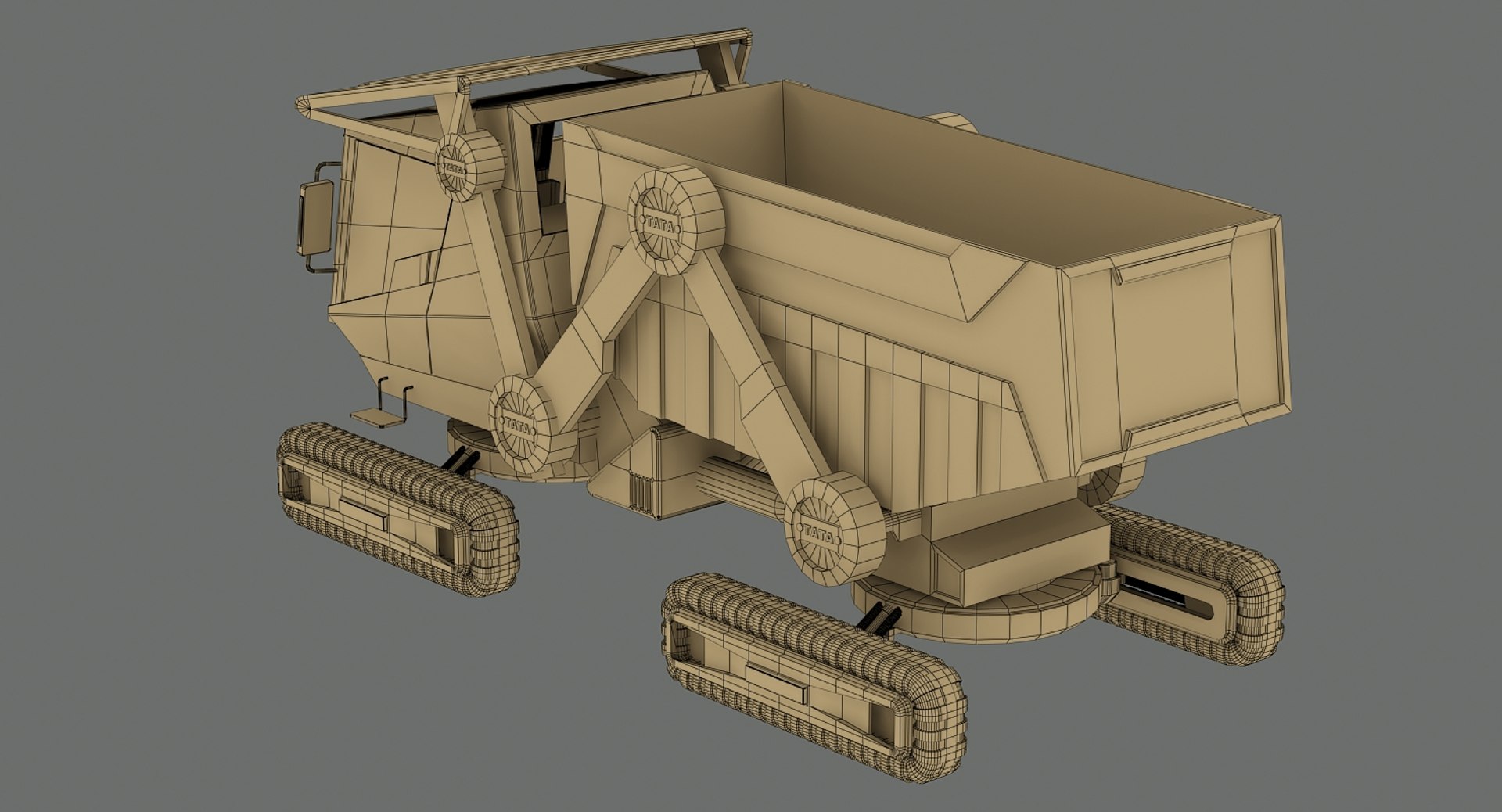 3d Model Modern Ecological Hydraulic Dumper