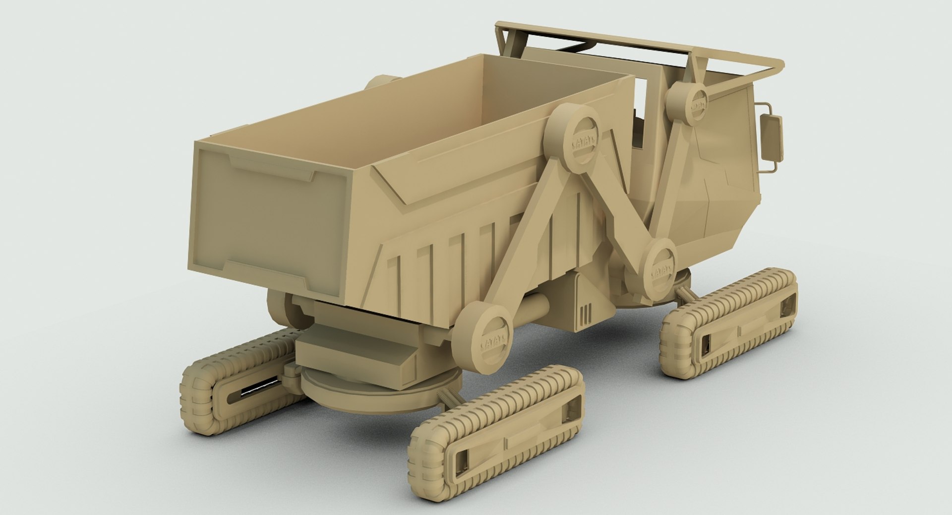 3d Model Modern Ecological Hydraulic Dumper