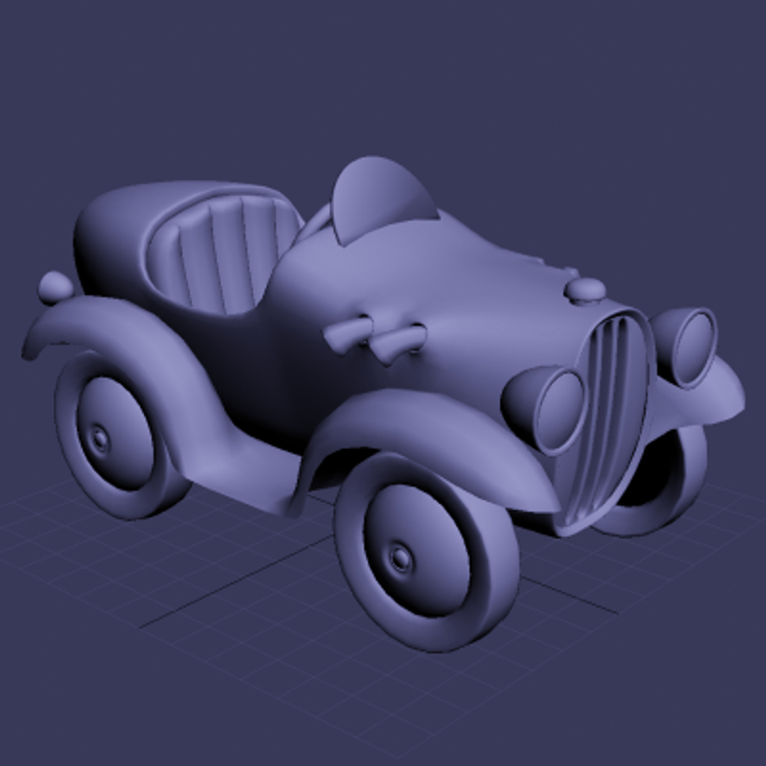 sport toy car 3d model