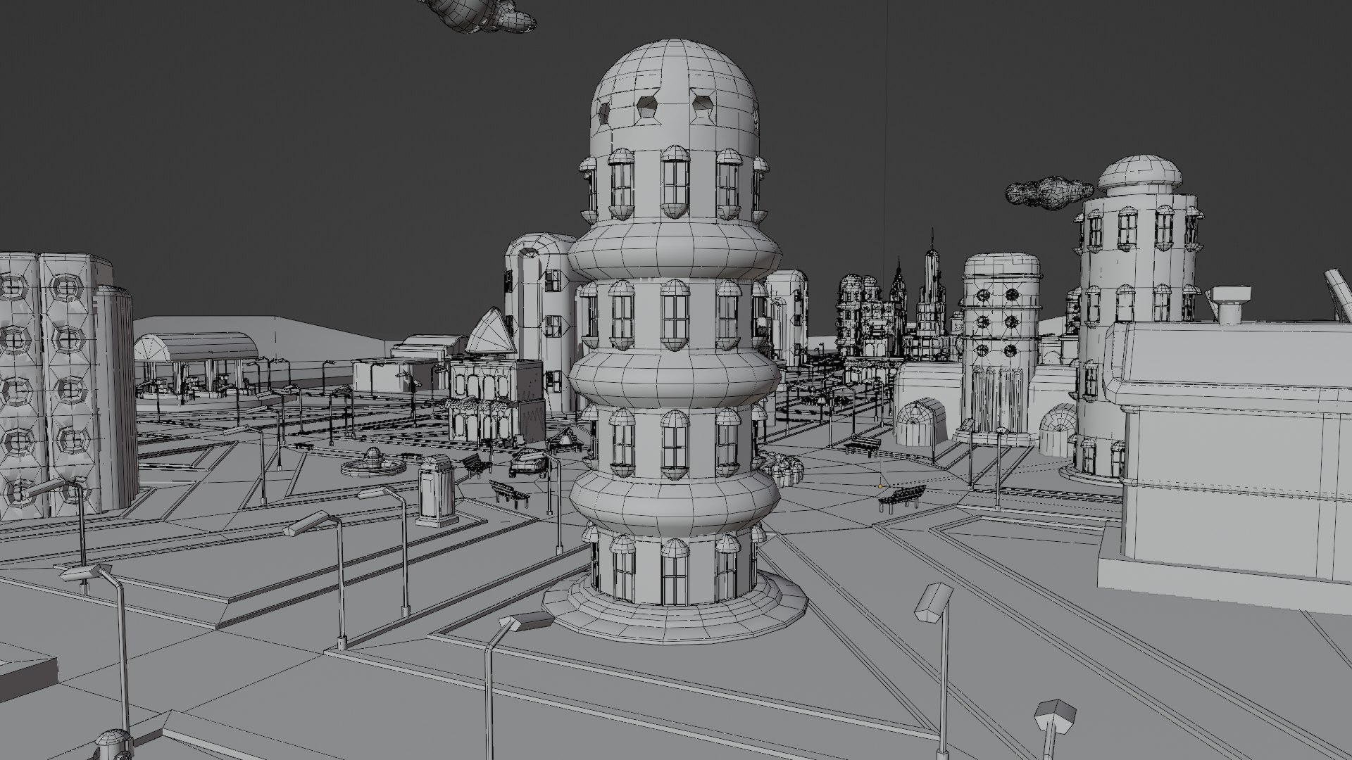 3D Clay City - LowPoly Cartoon Stylized Environment Pack Model ...