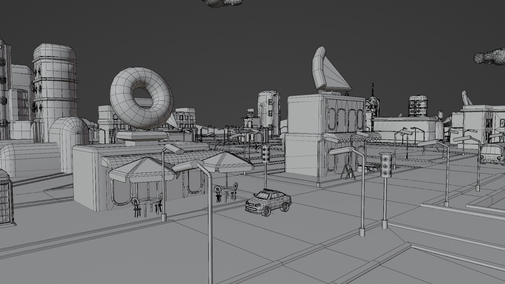 3D Clay City - LowPoly Cartoon Stylized Environment Pack Model ...