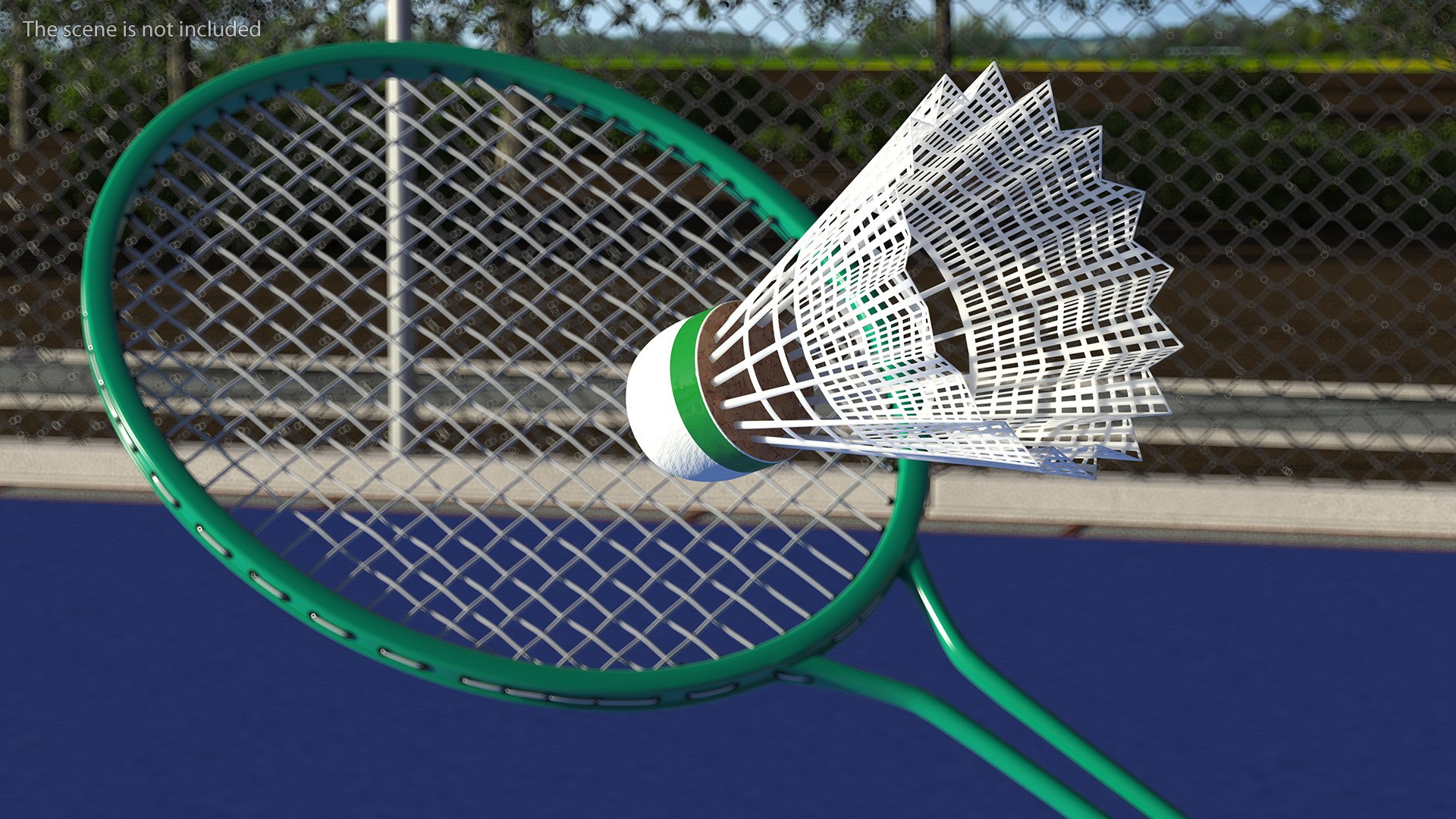 3D Badminton Rackets and Shuttlecock model - TurboSquid 2154648