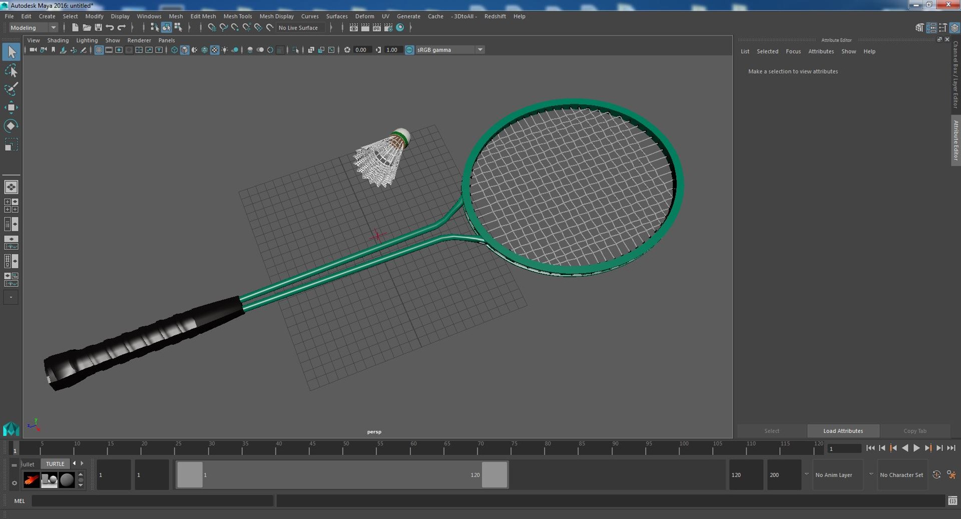 3D Badminton Rackets and Shuttlecock model - TurboSquid 2154648