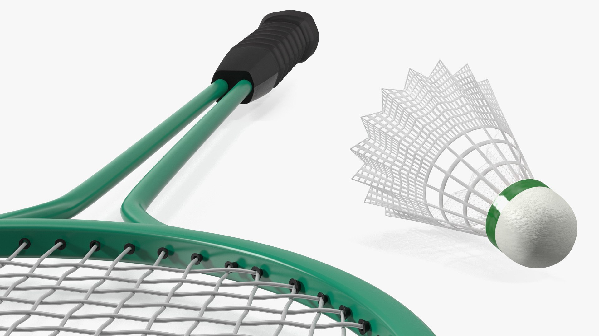 3D Badminton Rackets and Shuttlecock model - TurboSquid 2154648