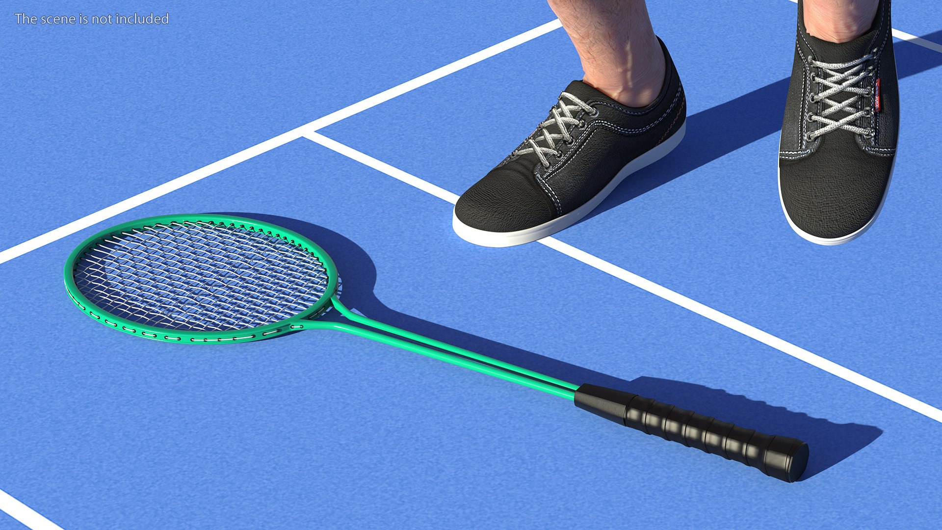 3D Badminton Rackets and Shuttlecock model - TurboSquid 2154648