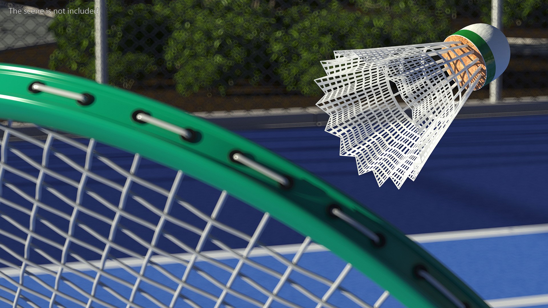 3D Badminton Rackets and Shuttlecock model - TurboSquid 2154648
