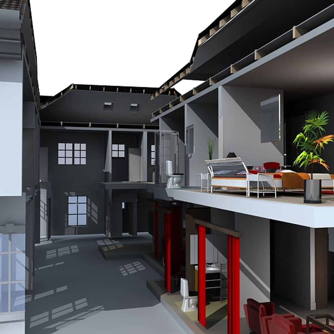 Home Cuttout 3d Model