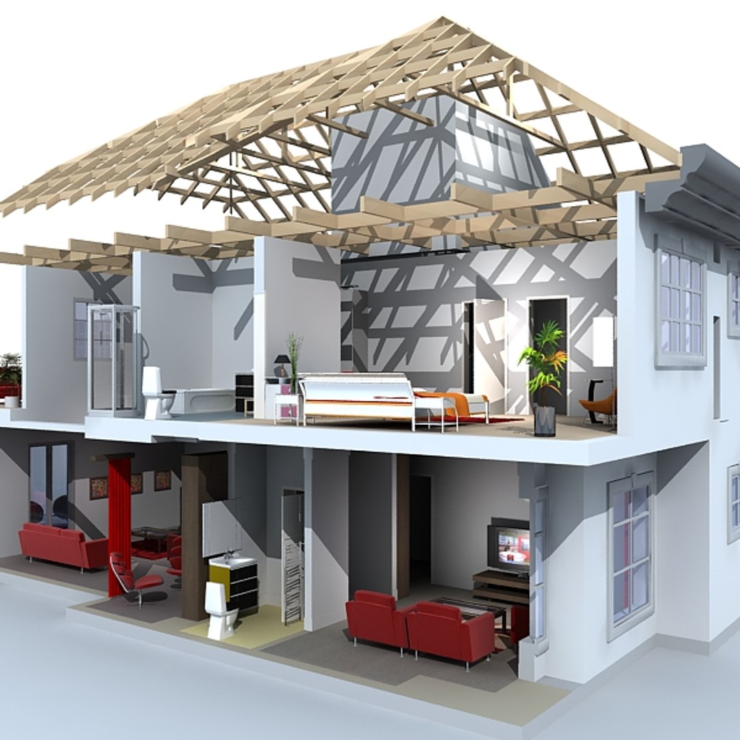 Home Cuttout 3d Model
