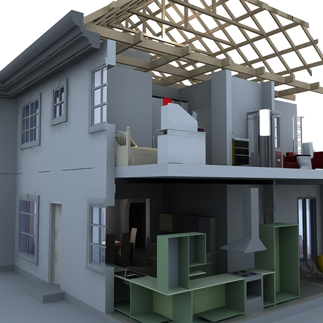 Home Cuttout 3d Model