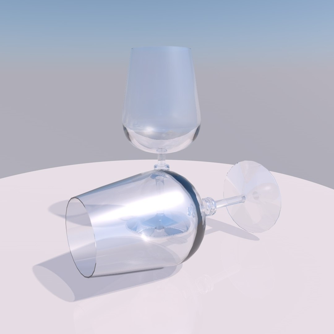 3d glass model