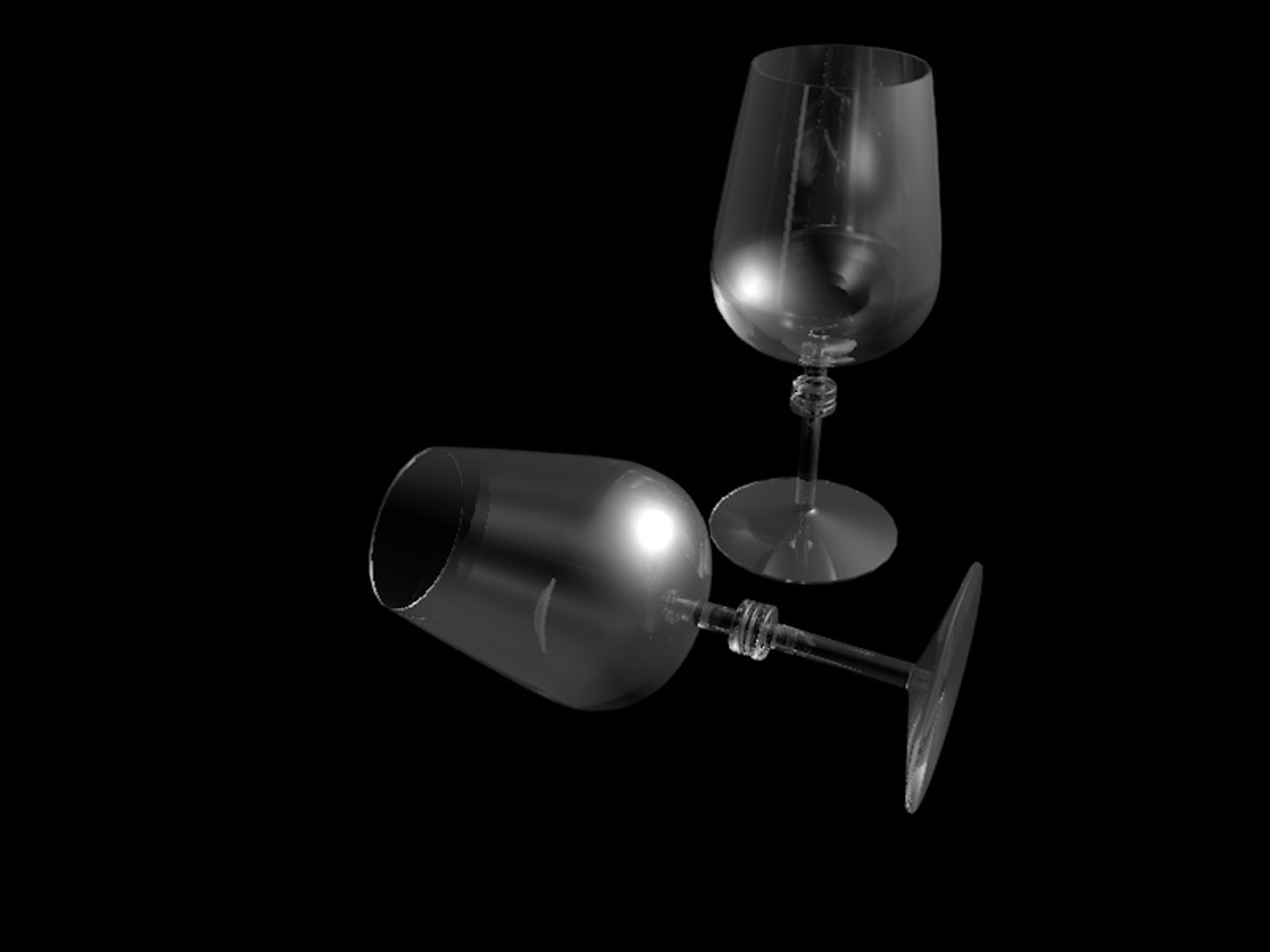 3d glass model