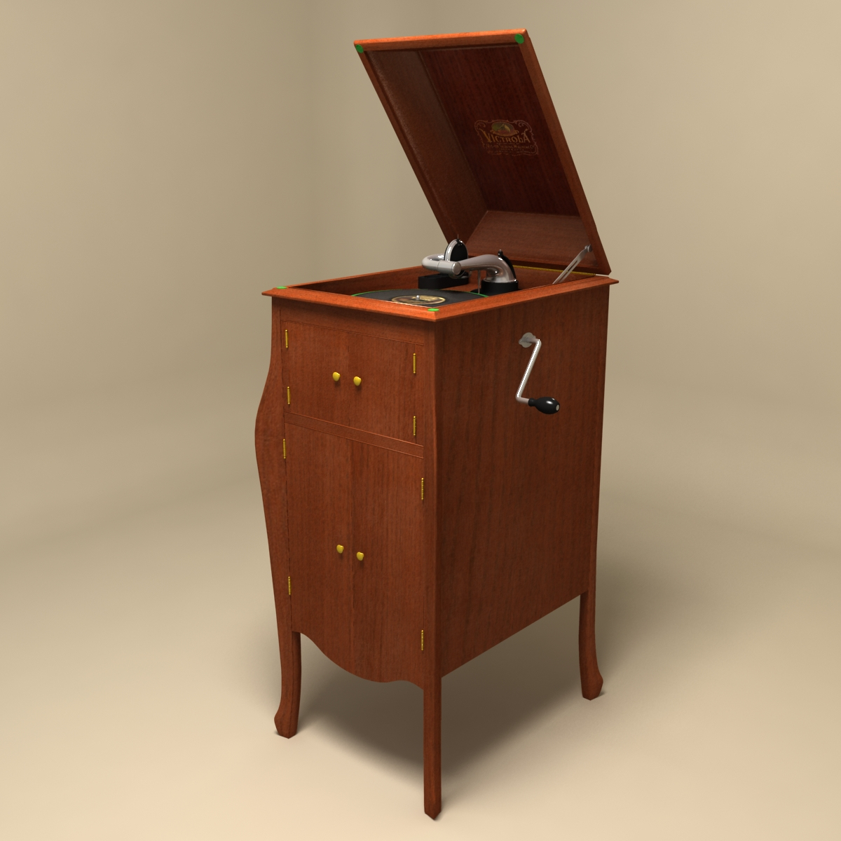 victor talking machine victrola 3d max