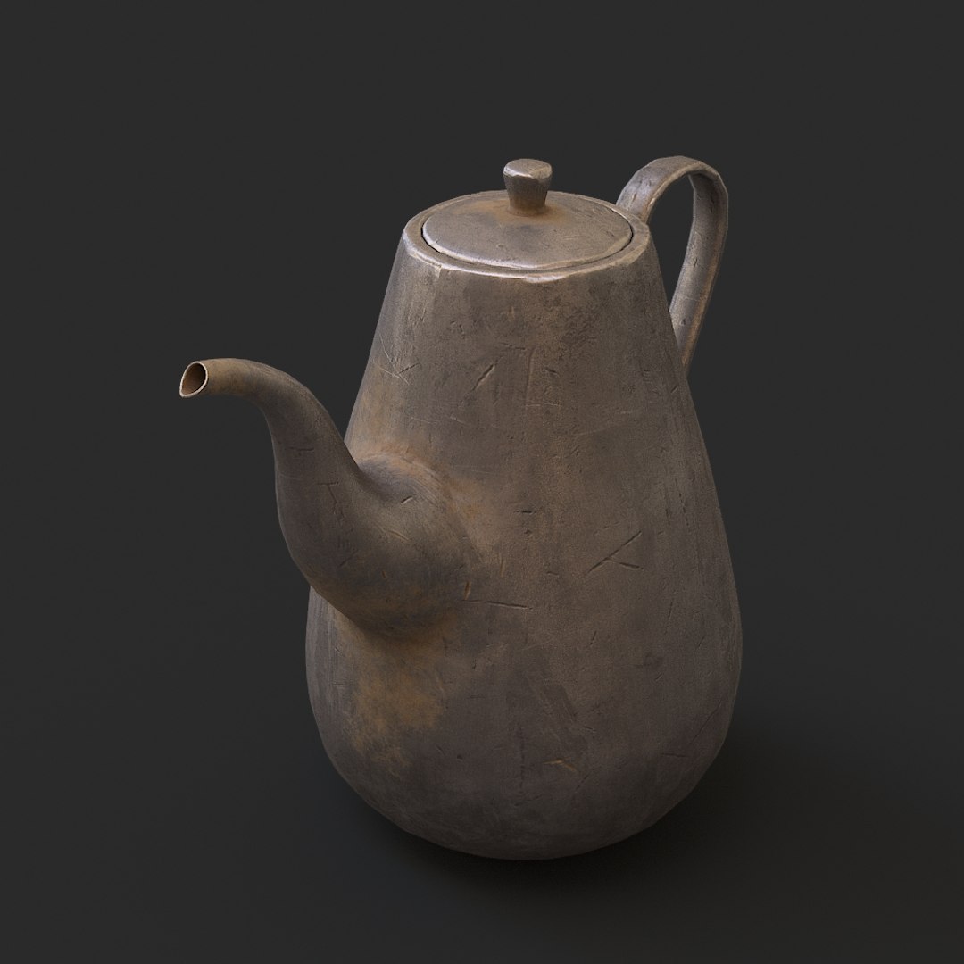 Old Teapot 3D - TurboSquid 1355412