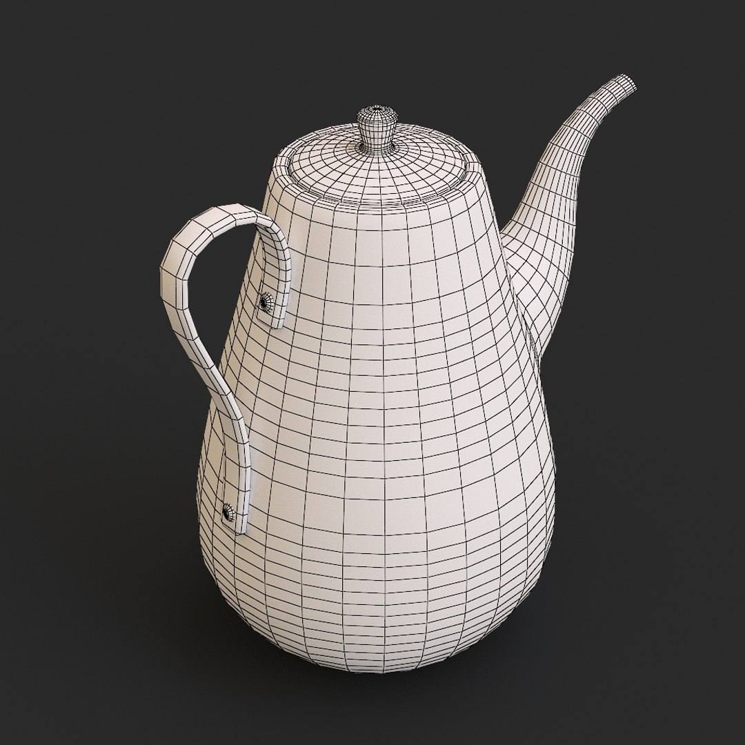 Old Teapot 3D - TurboSquid 1355412