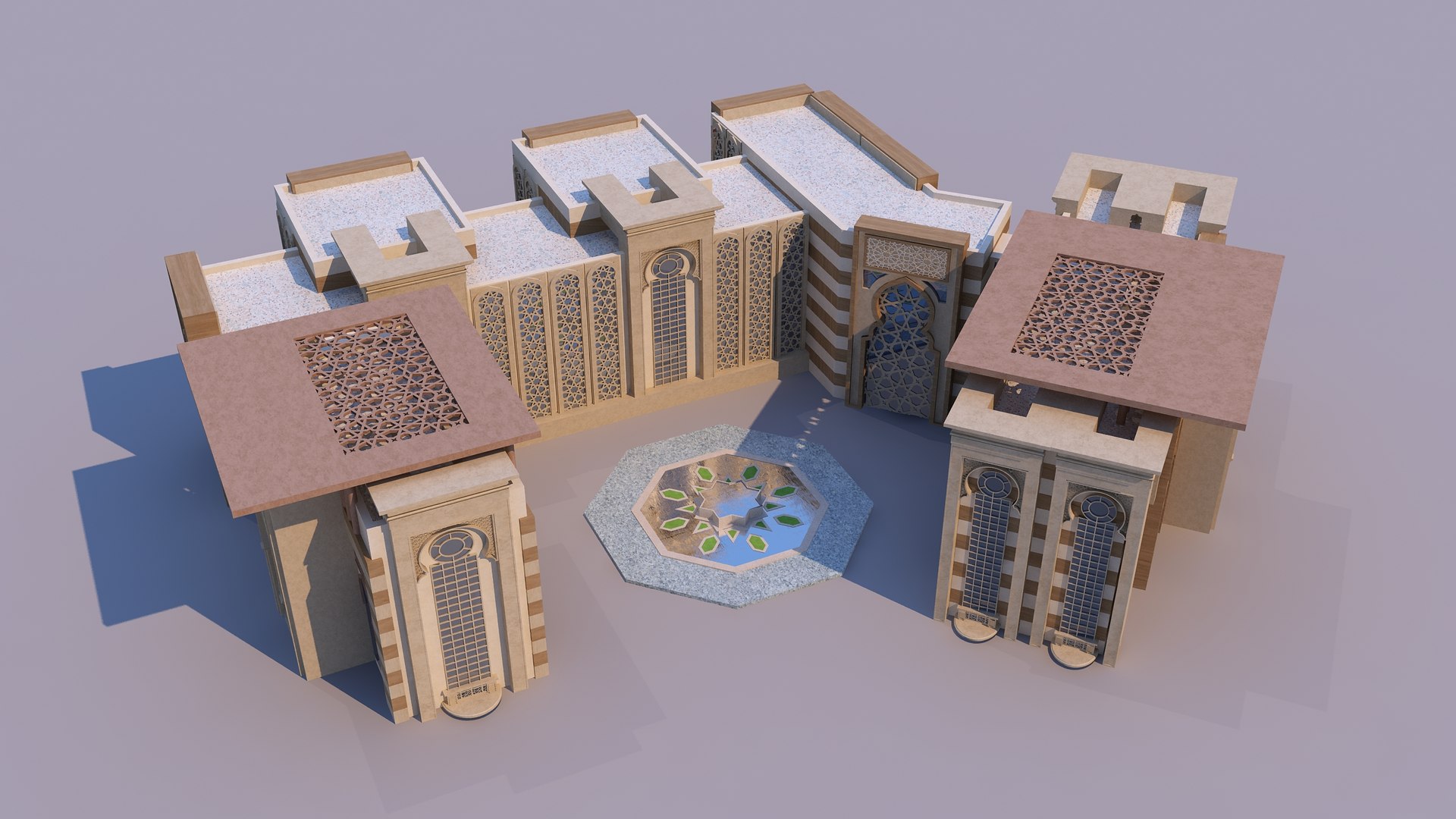 0166 - Islamic Facade Building 3D Model - TurboSquid 2240012
