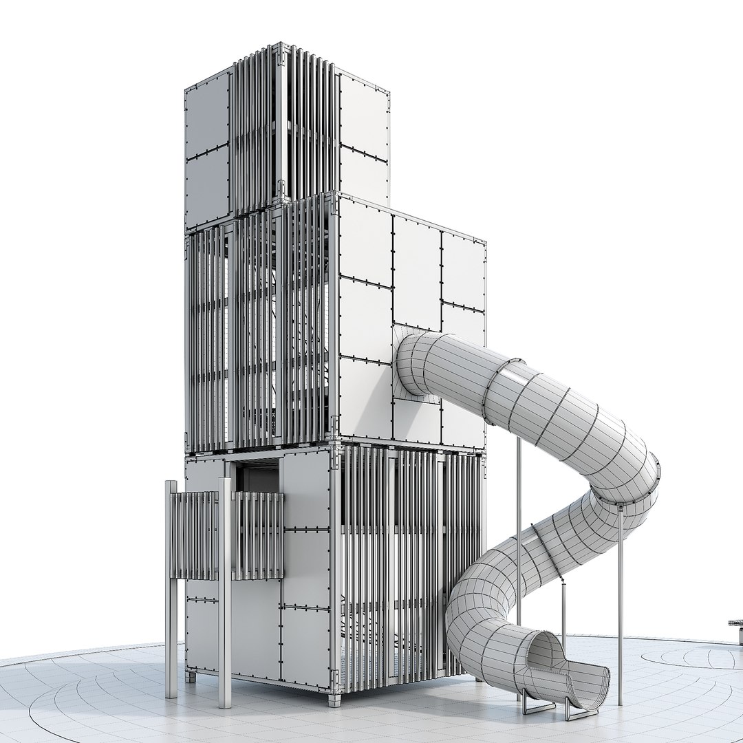 Children's Play Complex Tower 3D Model - TurboSquid 1815315